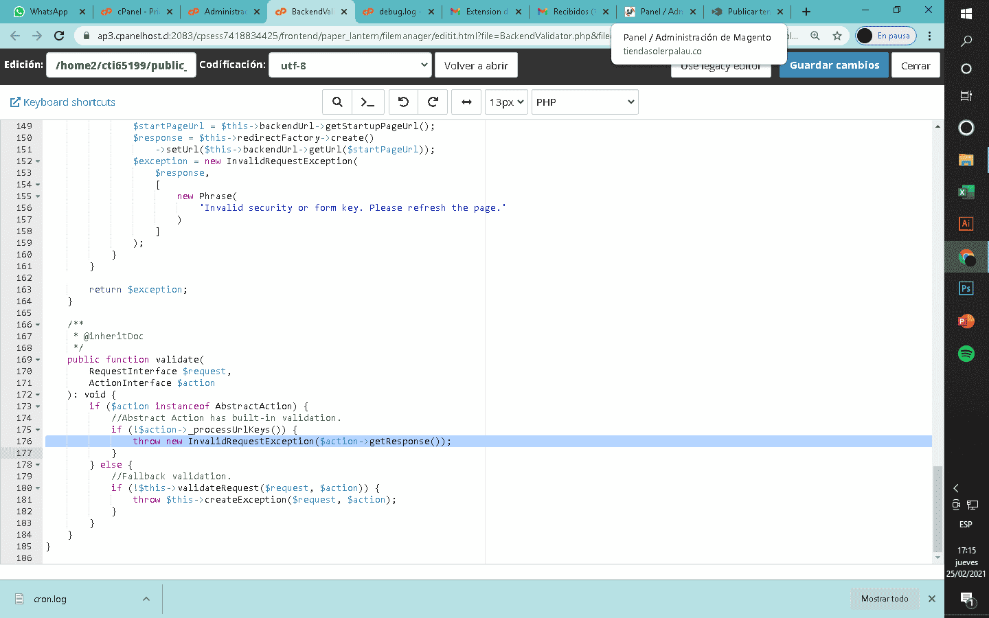A technical problem with the server created an error – Instalación y Configuración – Foro ...